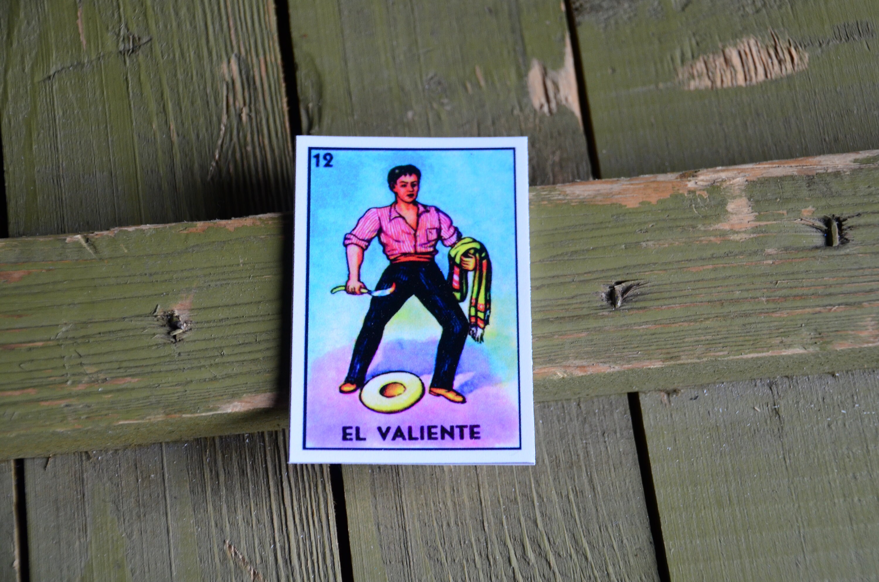 Mexican loteria cards El Valiente Tactical morale PVC | Etsy