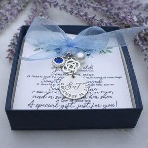 Something Blue for Bride From Mom for Bride Bouquet, Bride Keepsake ...