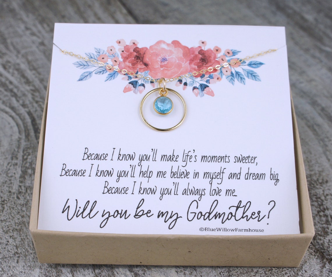 Godmother proposal Will you be my Godmother gift message | Etsy