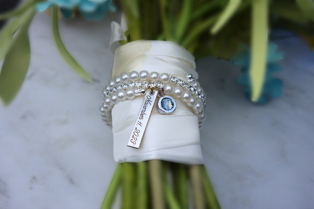 Engraved Bride Gift From Mom Friend, Something Blue for Bride ...