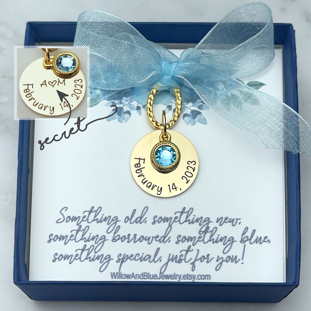 Something Blue for Bride Engraved Bride Gift From Mom - Etsy