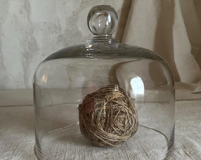 SALE. RESERVED for D. Please Don't Buy. Antique French Glass Bell ...