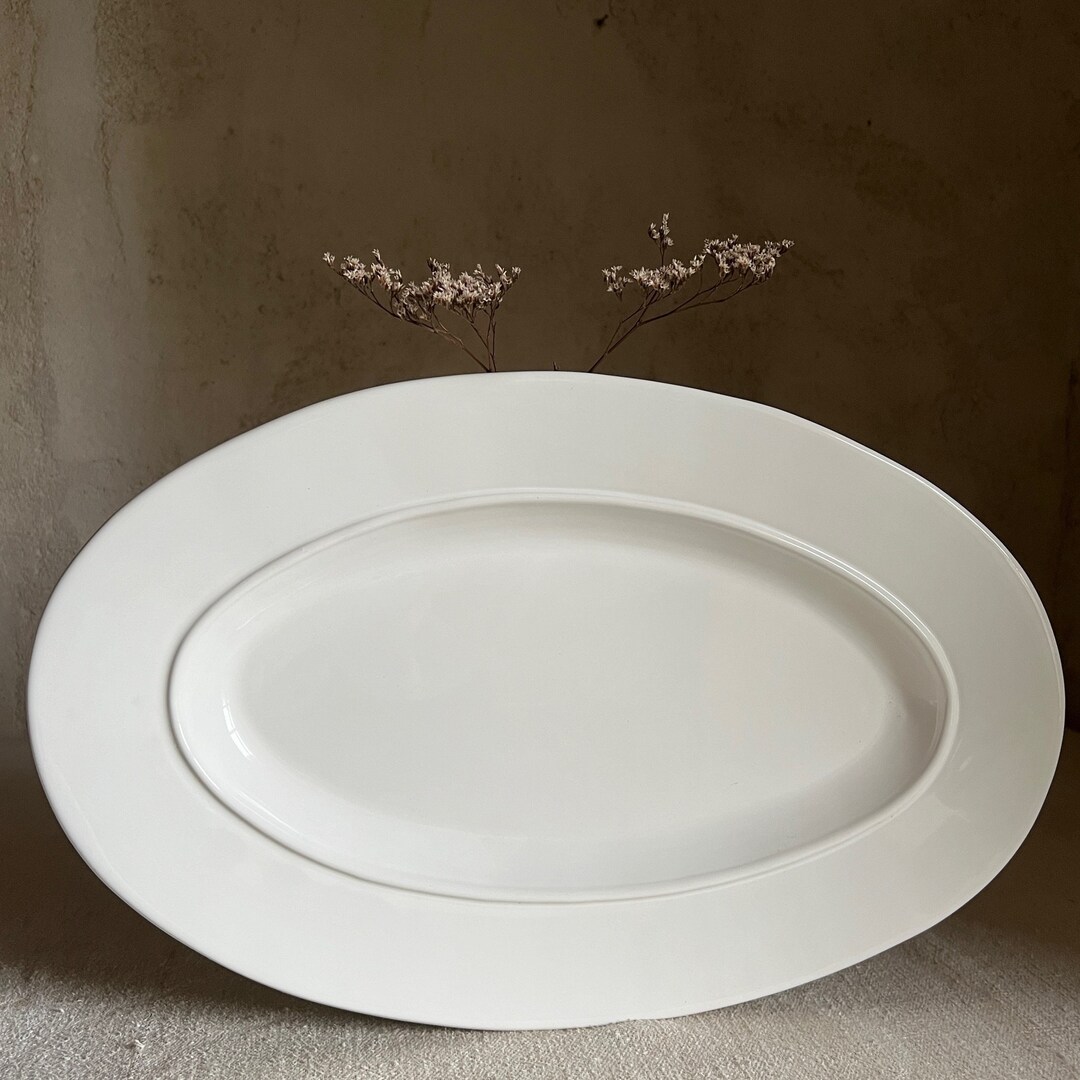 Antique French White Fish Platter Porcelain Dish Vintage China France ...