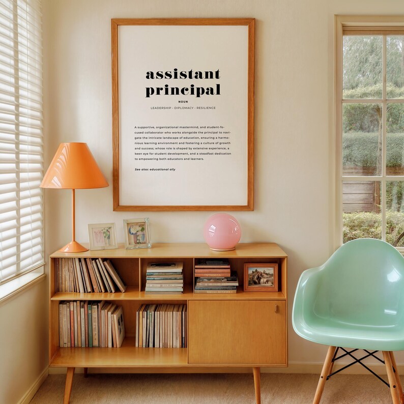 Assistant Principal Definition Print, Vice Principal Office Decor ...