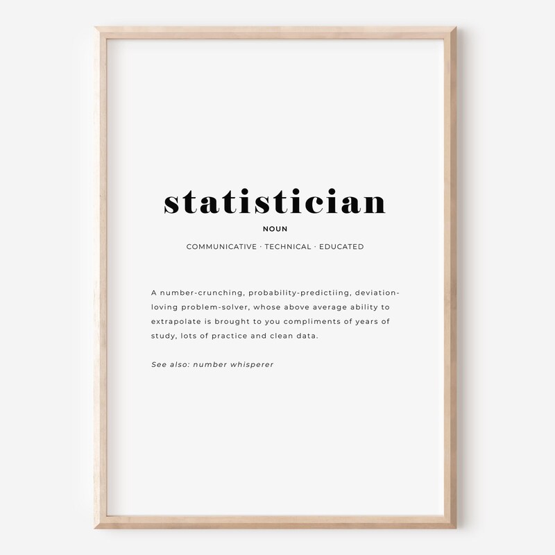 Statistics Poster - Etsy