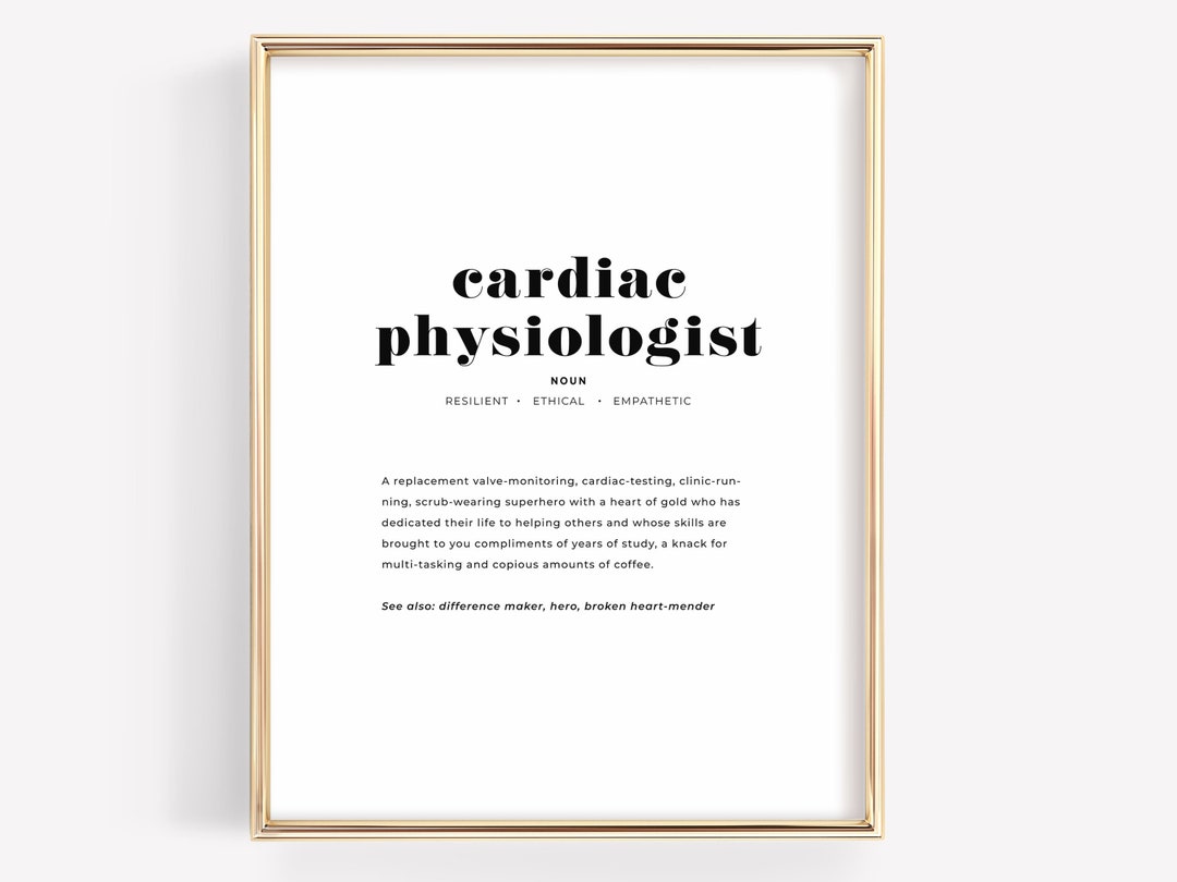 Cardiac Physiologist Definition, Cardiology Nurse Gift, Clinic Office ...