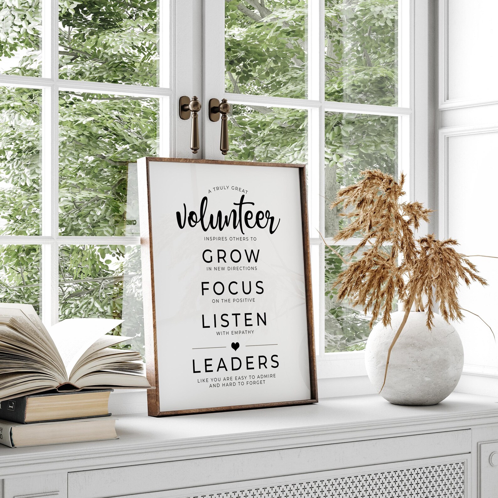 Volunteer Appreciation Gift Printable Wall Art, Volunteer Recognition ...