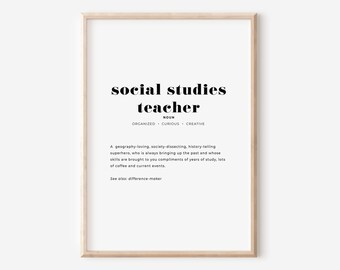 Social Studies Teacher Poem - Etsy