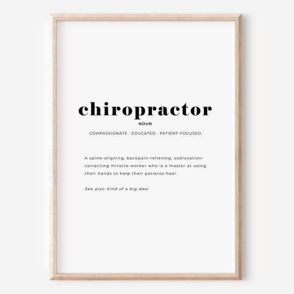 Chiropractic Office Poster - Etsy
