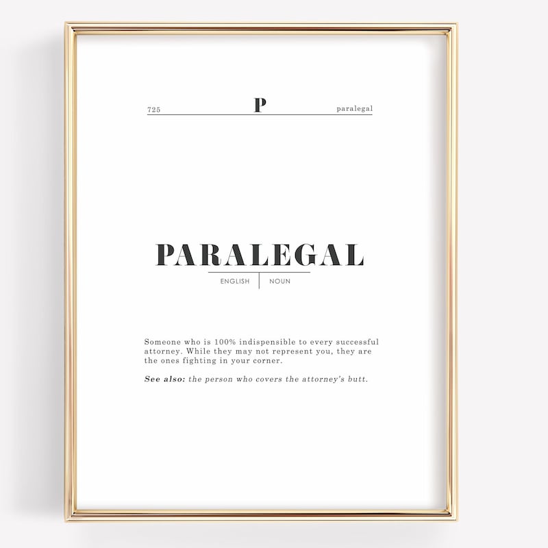 Paralegal Sign - Etsy