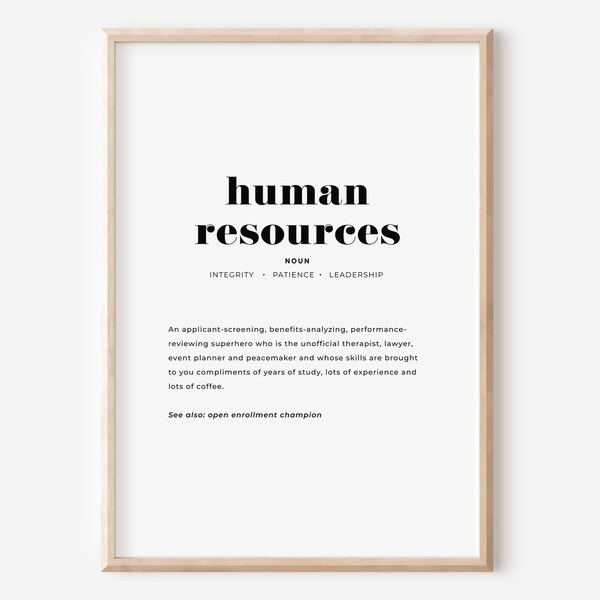 Human Resources Office Decor - Etsy