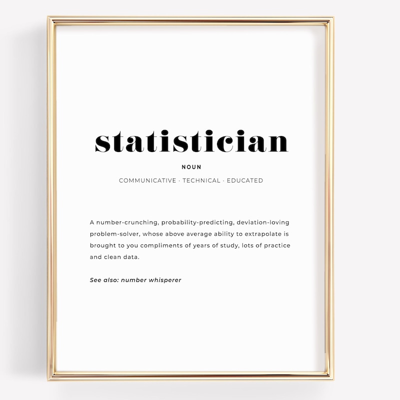 Statistics Poster - Etsy