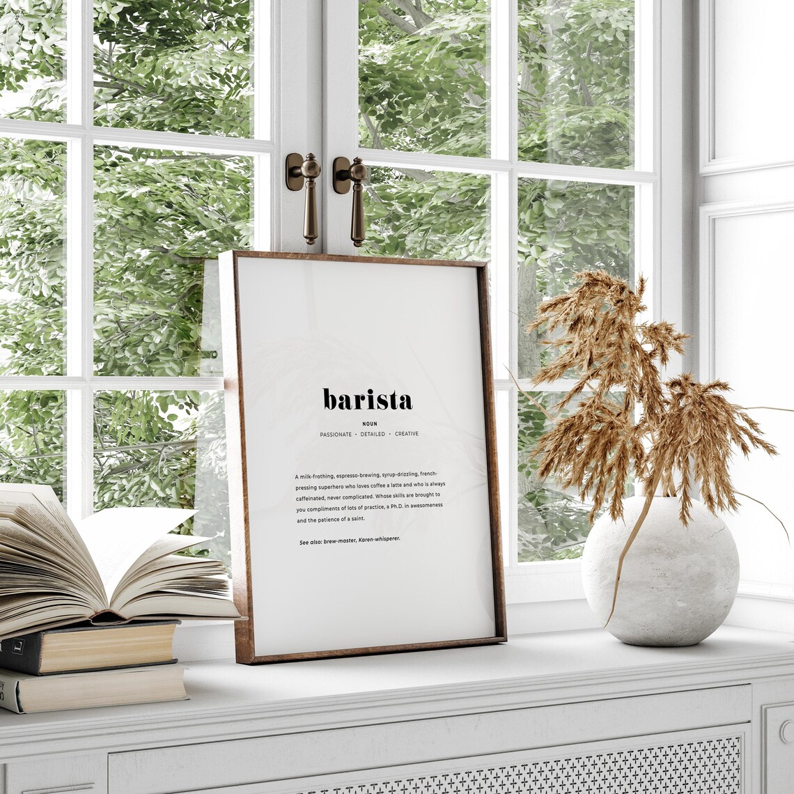 Coffee Shop Decor, Barista Definition PRINTABLE Coffeehouse Print, Cafe ...