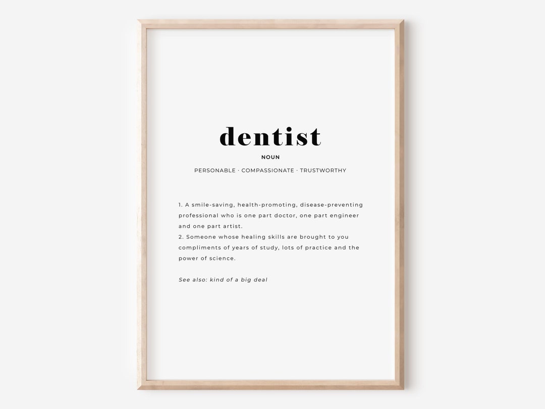 Dentist Office Printable Decorations Graduation Gift for - Etsy