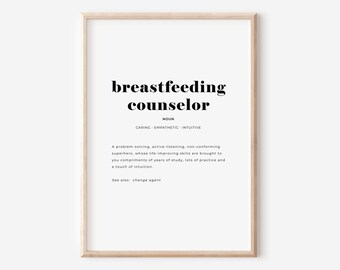 Definition of a Lactation Consultant Printable - Etsy