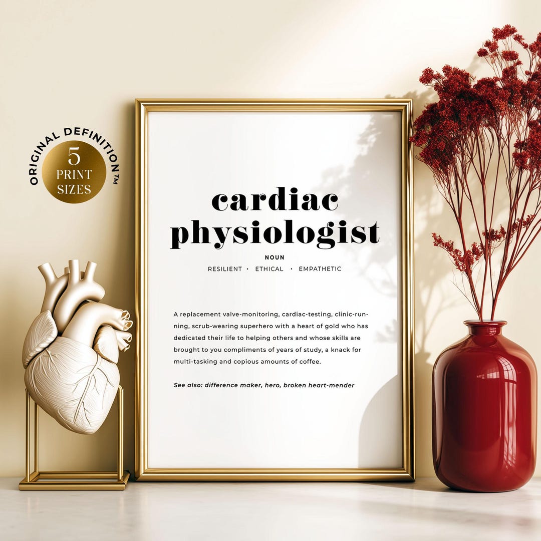 Cardiac Physiologist Definition, Cardiology Nurse Gift, Clinic Office ...