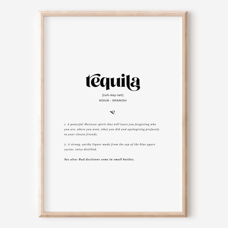 Tequila Wall Art - Etsy