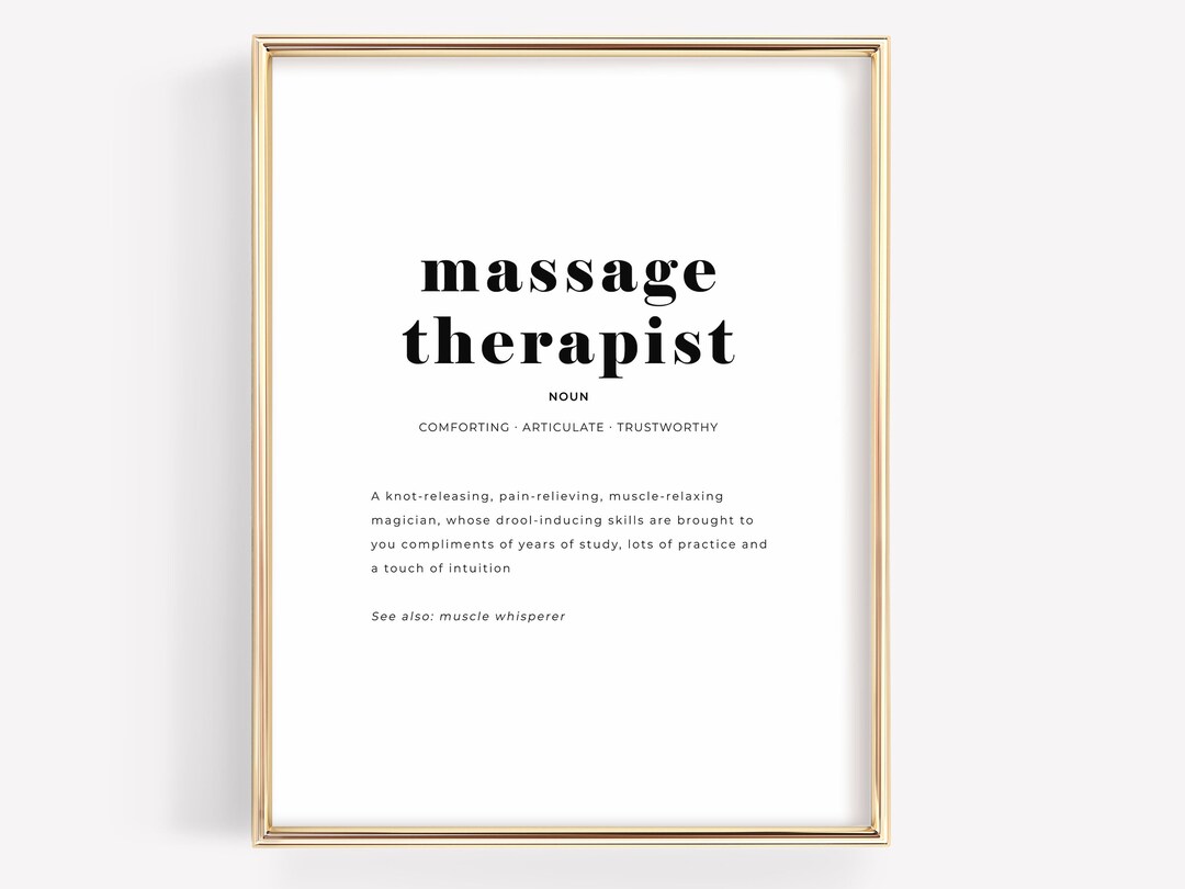 Massage Therapist Definition, LMT Appreciation for National Massage ...