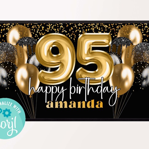95th Birthday Sign - Etsy