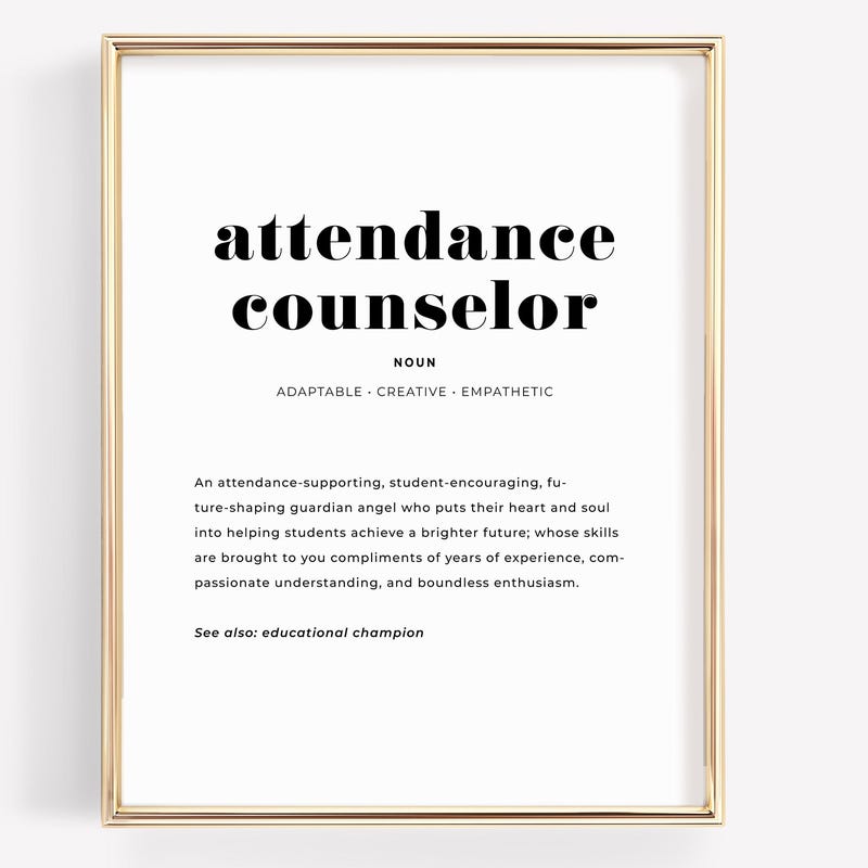 Attendance Posters - Etsy UK