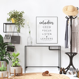 Volunteer Appreciation Gift Printable Wall Art Volunteer - Etsy