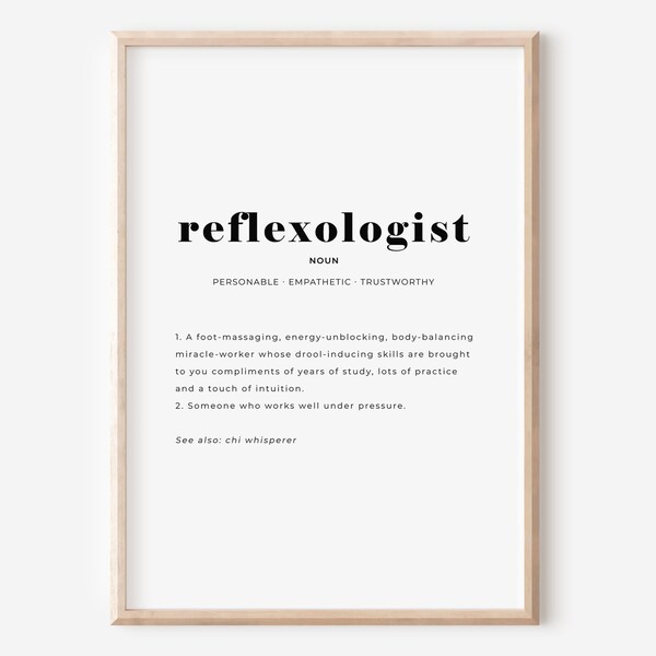 Reflexology Poster - Etsy