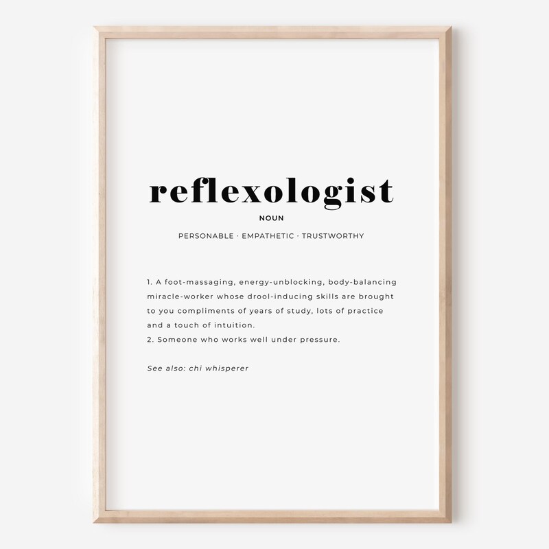 Reflexology Poster - Etsy