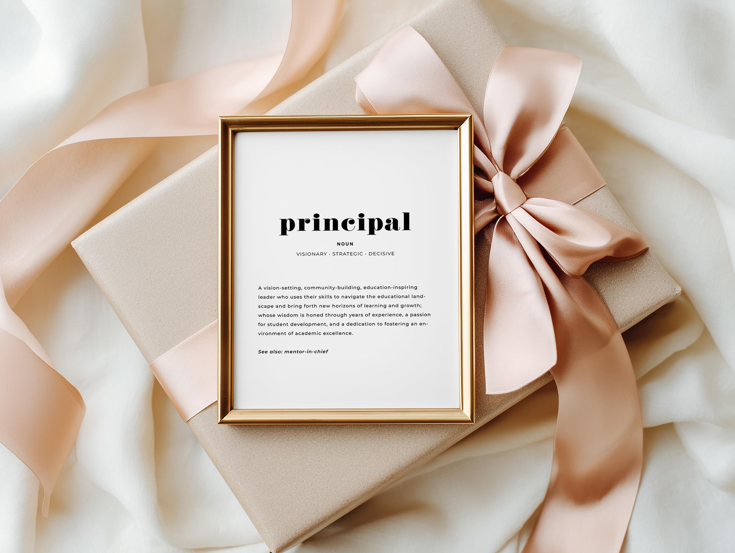 School Principal Definition Printable Wall Art, Office Decor Gift From ...
