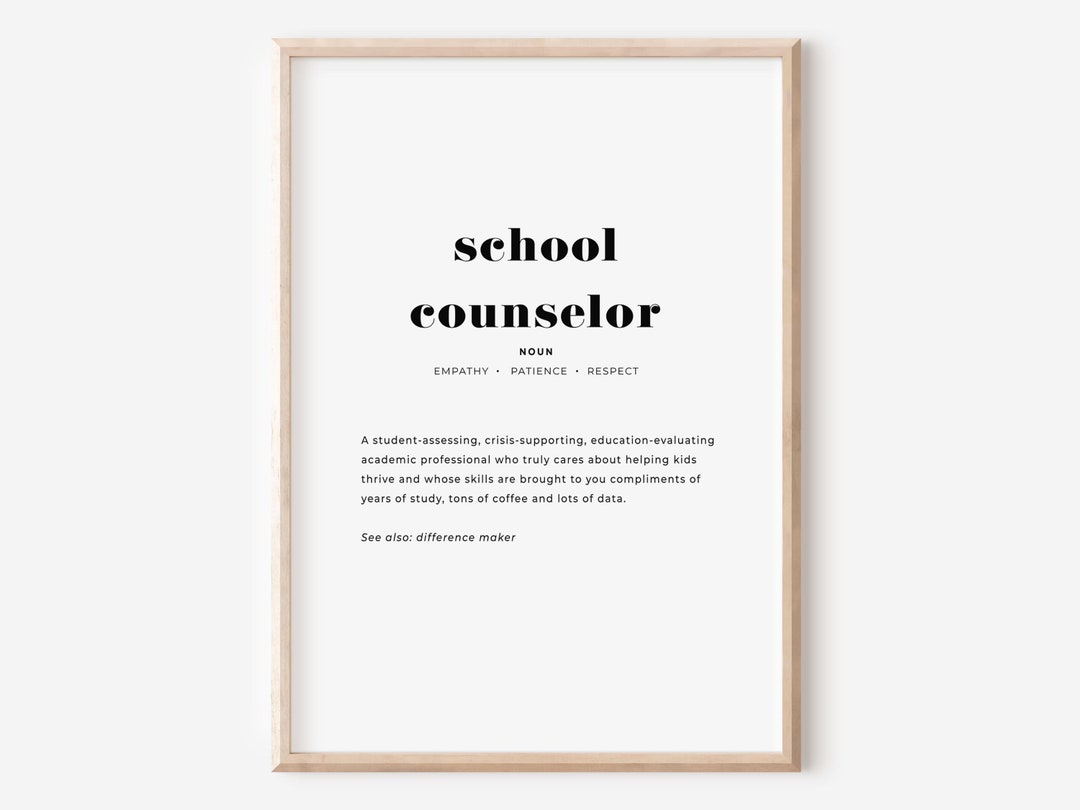 School Counselor Office Decor, High School Counselor Appreciation Gift ...