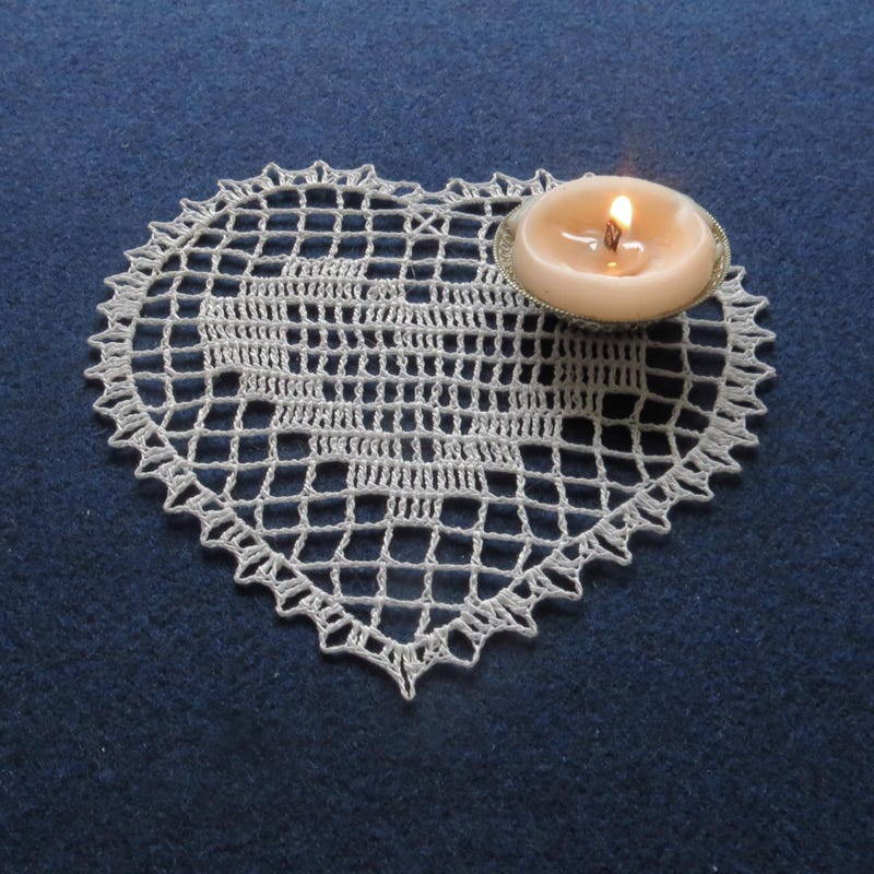 Heart Doilies - Etsy