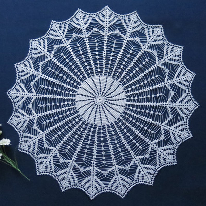 Large Crochet Doily Pattern - Etsy