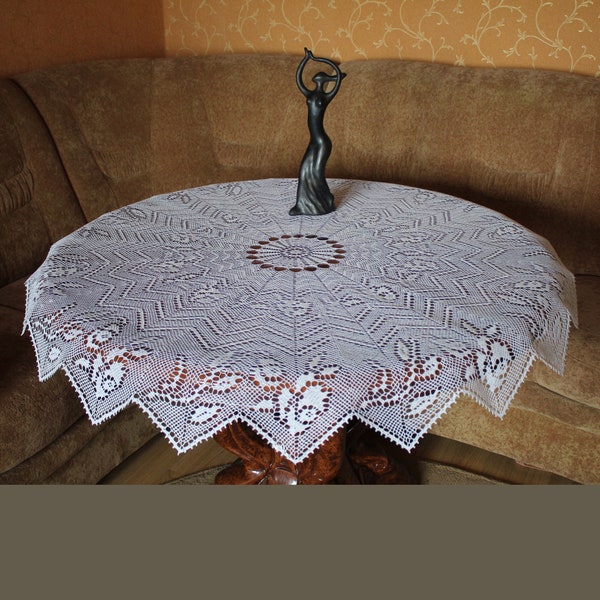Crochet Doily Tablecloth - Etsy