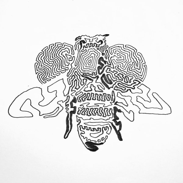 Bee One Line Drawing - Etsy