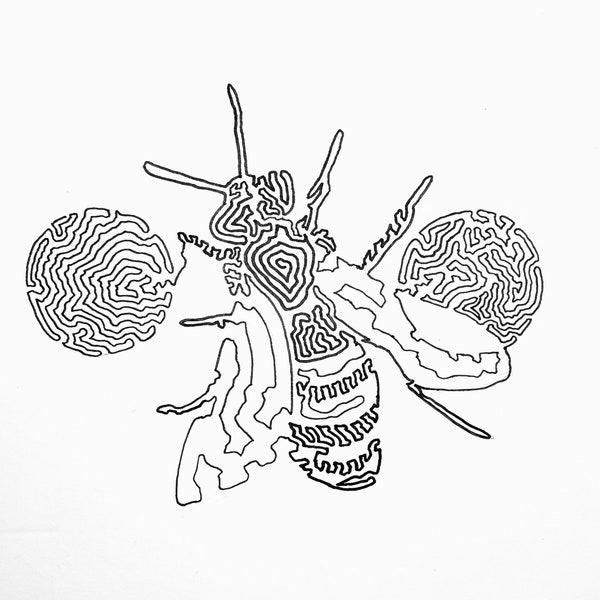Bee One Line Drawing - Etsy