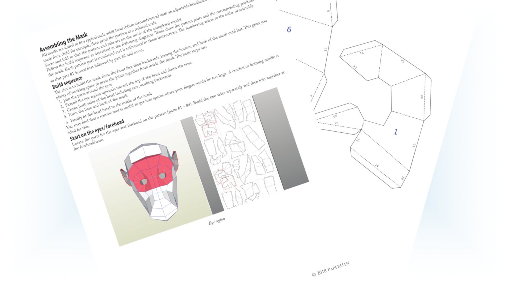 Chimp Monkey Mask Pattern Papercraft DIY Download Print - Etsy