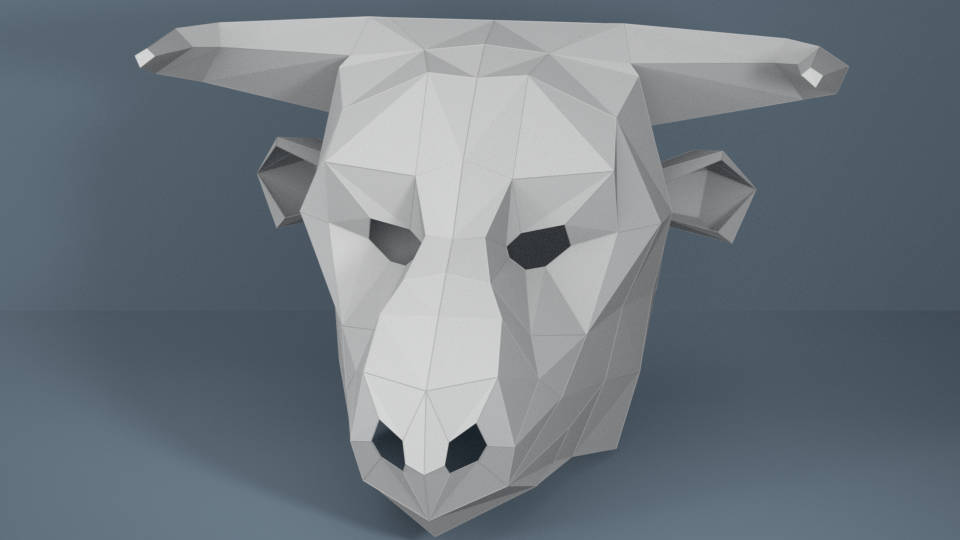 Bull Mask Pattern Papercraft DIY Download Print and Make - Etsy