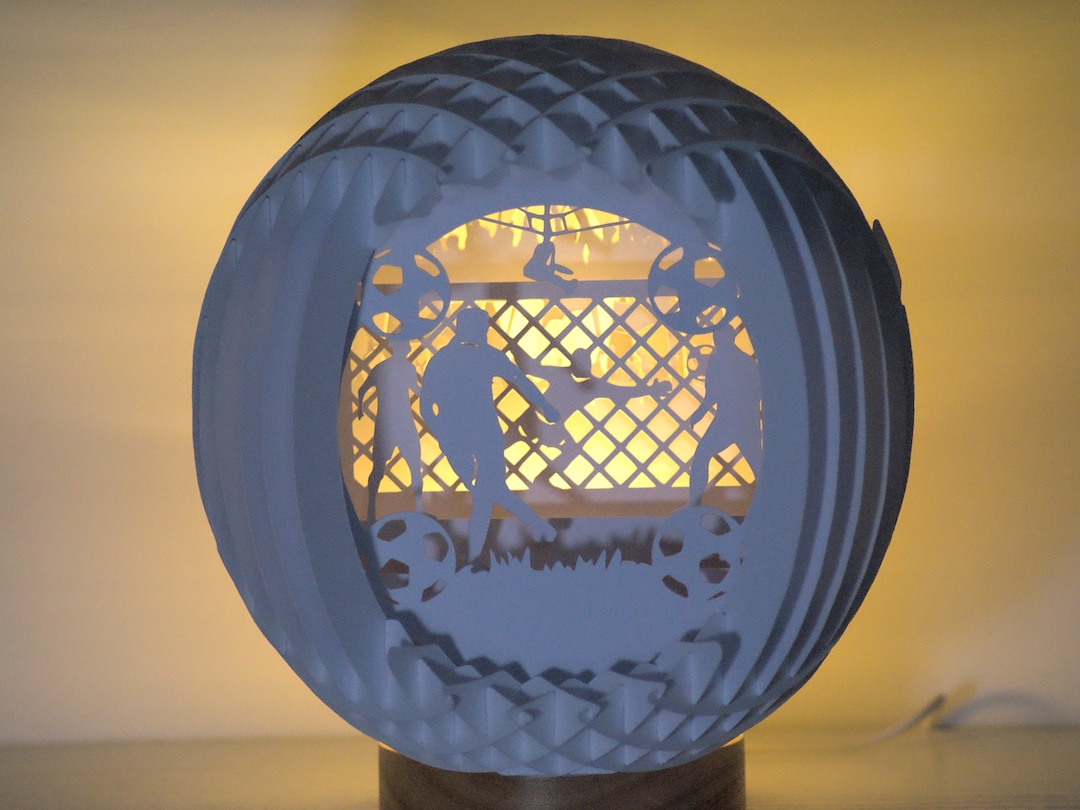 Football Sphere, Soccer Sphere - Pop-up Sliceform 3D Lightbox - SVG ...