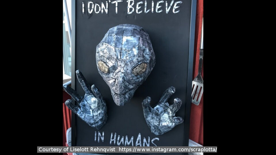 Alien Wall Sculpture Pattern Papercraft DIY Download - Etsy