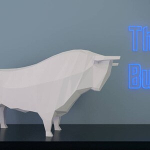 Bull Sculpture Pattern - Papercraft DIY - Download, Print and Make Your ...