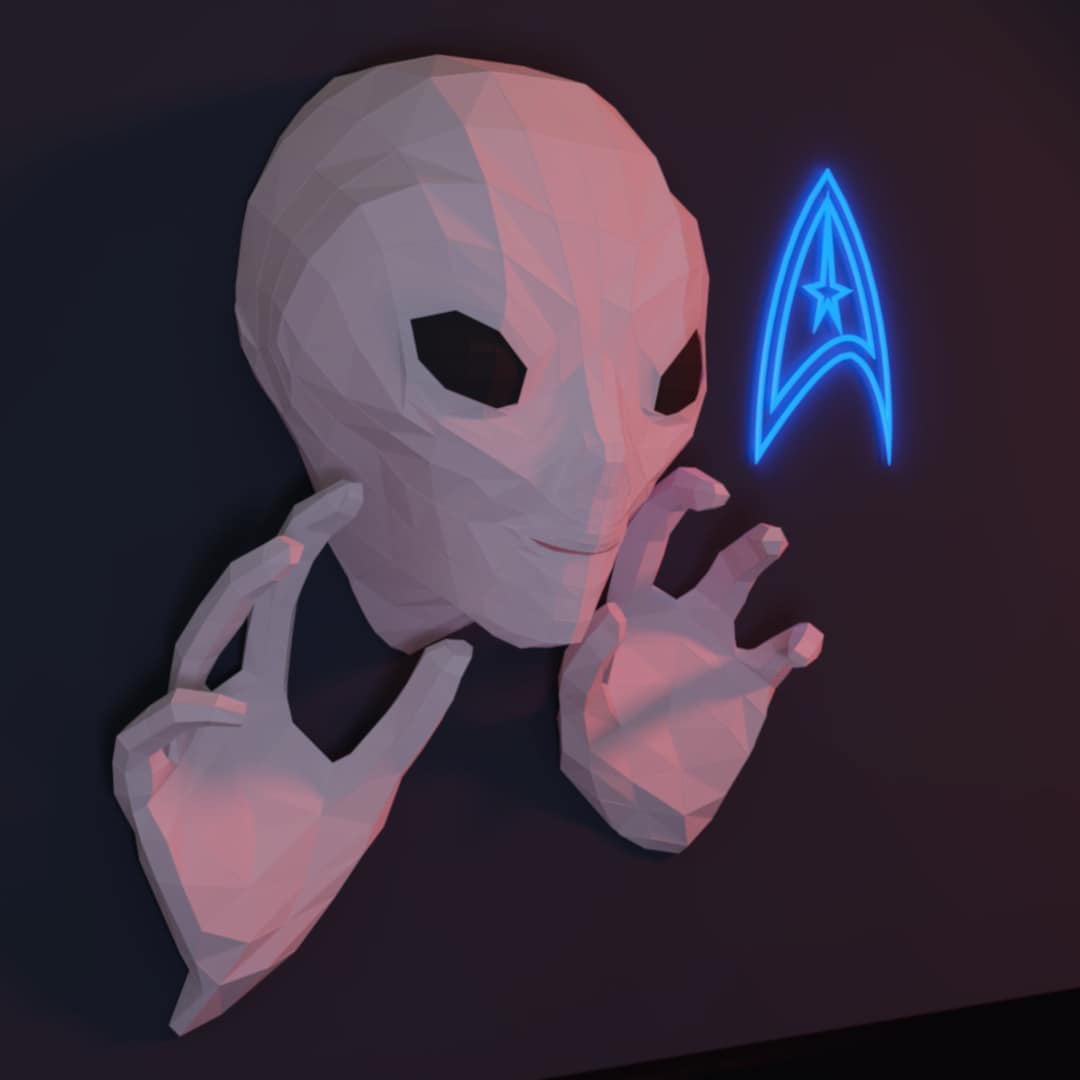 Alien Wall Sculpture Pattern - Papercraft DIY - Download, Print and ...