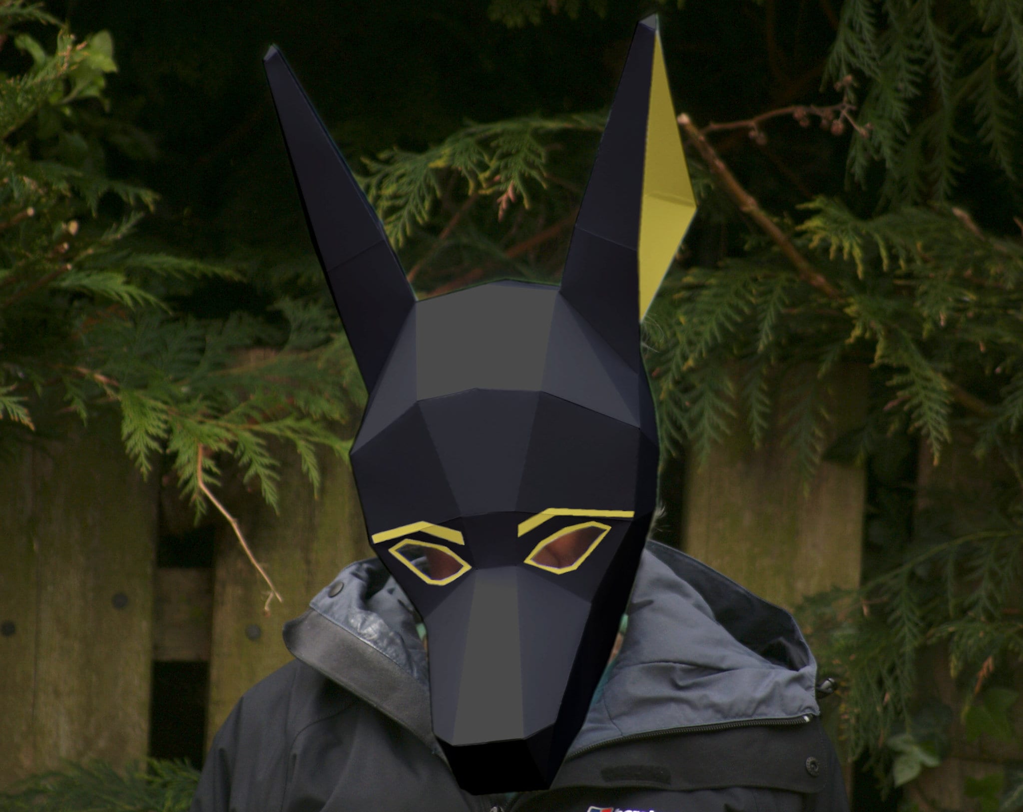 Anubis Mask / Jackal Mask Pattern Papercraft DIY Download - Etsy UK