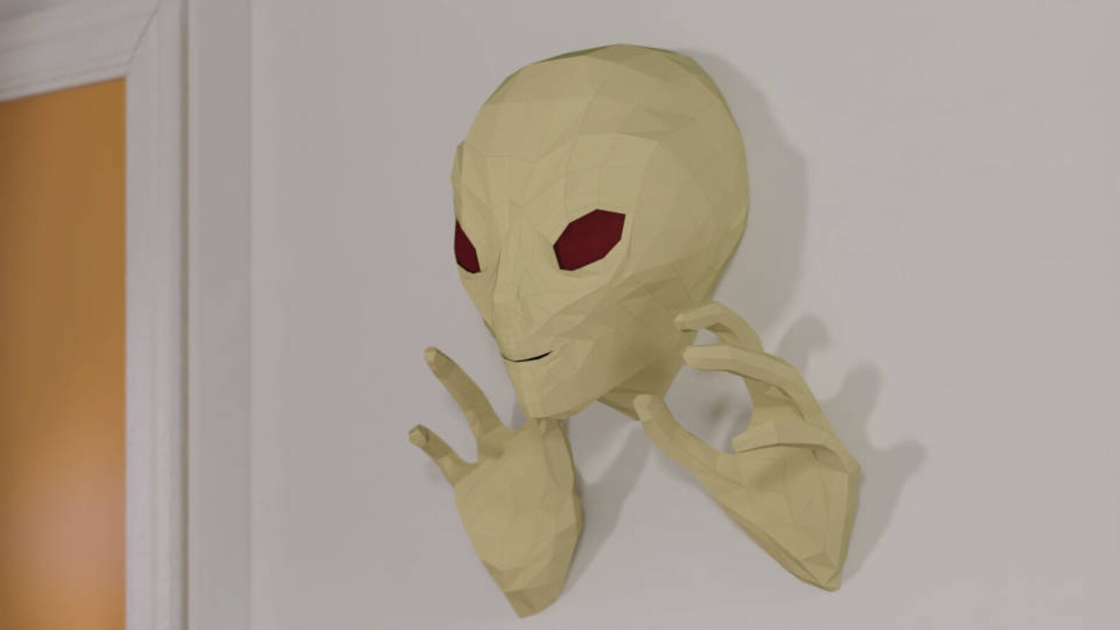 Alien Wall Sculpture Pattern - Papercraft DIY - Download, Print and ...