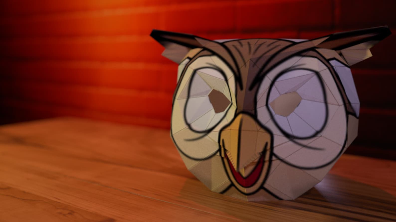 The Owl Mask Papercraft DIY Download Print and Make Your | Etsy