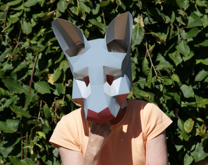 Kangaroo Masks Printable Color + Coloring, Paper DIY for Kids and ...