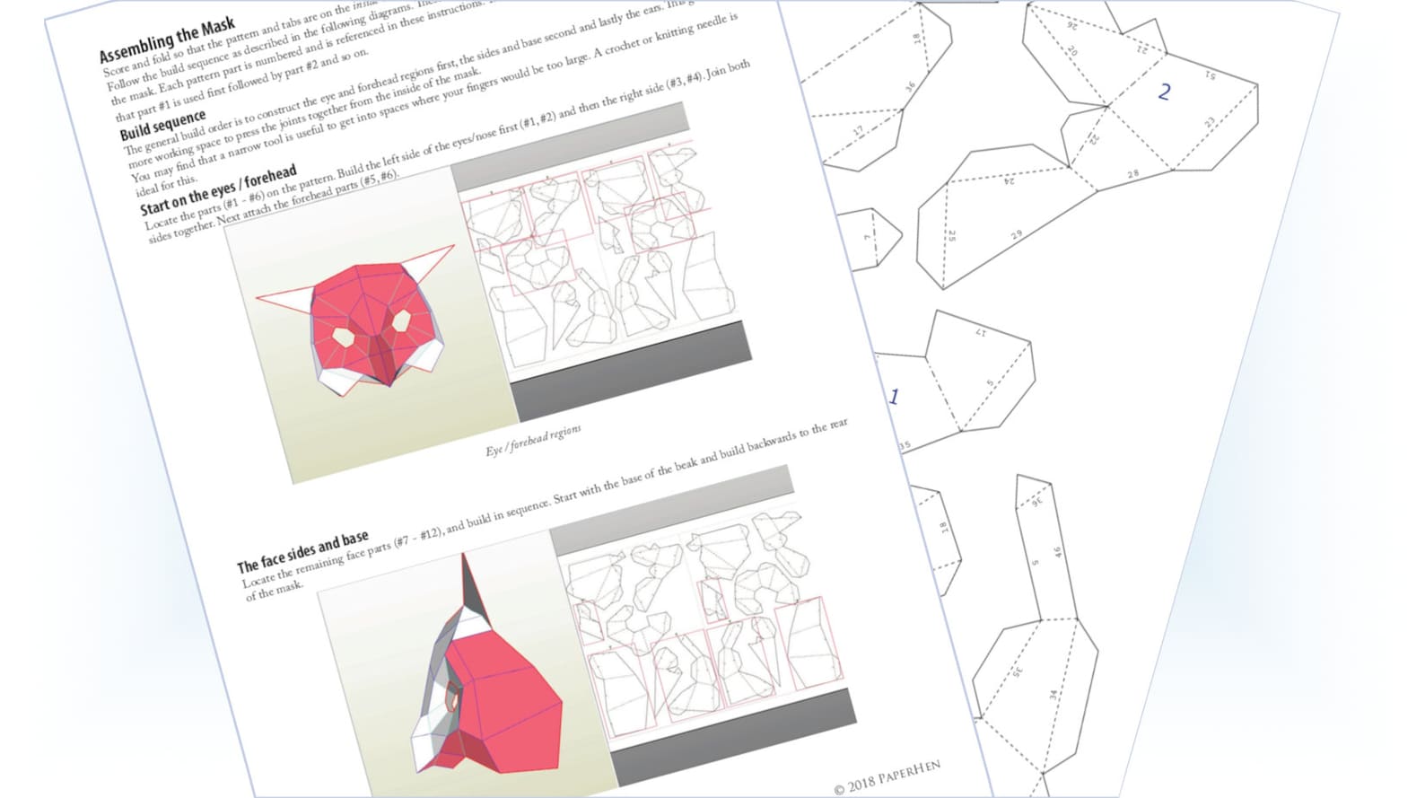 Owl Face Mask Pattern - Papercraft DIY - Download, Print and Make Your ...