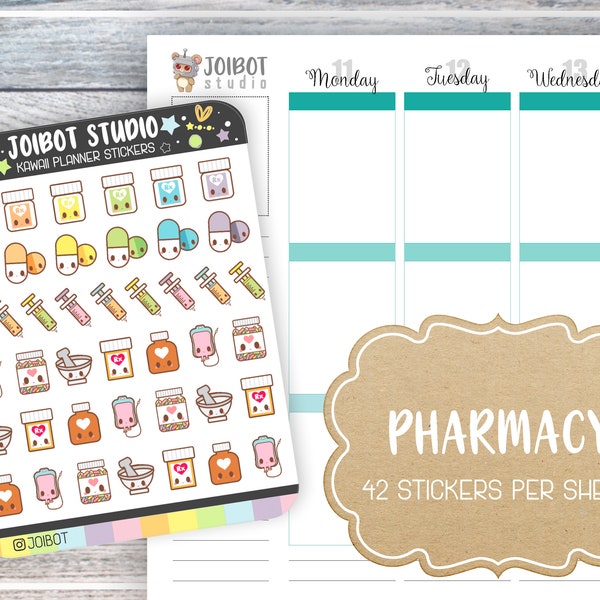 Pharmacy Stickers - Etsy