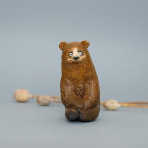 Spun Cotton Bear Character Collectible Art Doll Figure Ornament - Etsy ...