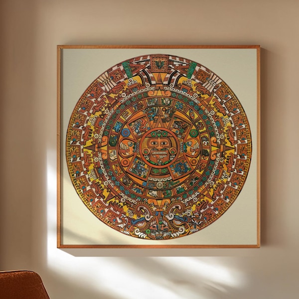 Aztec Sun Stone - Etsy
