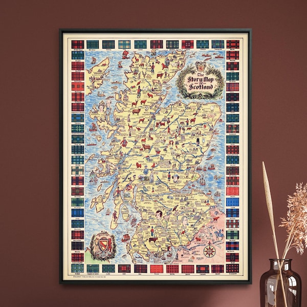 Scotland Clan Map - Etsy