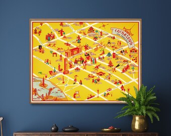 San Francisco Chinatown Map - Etsy